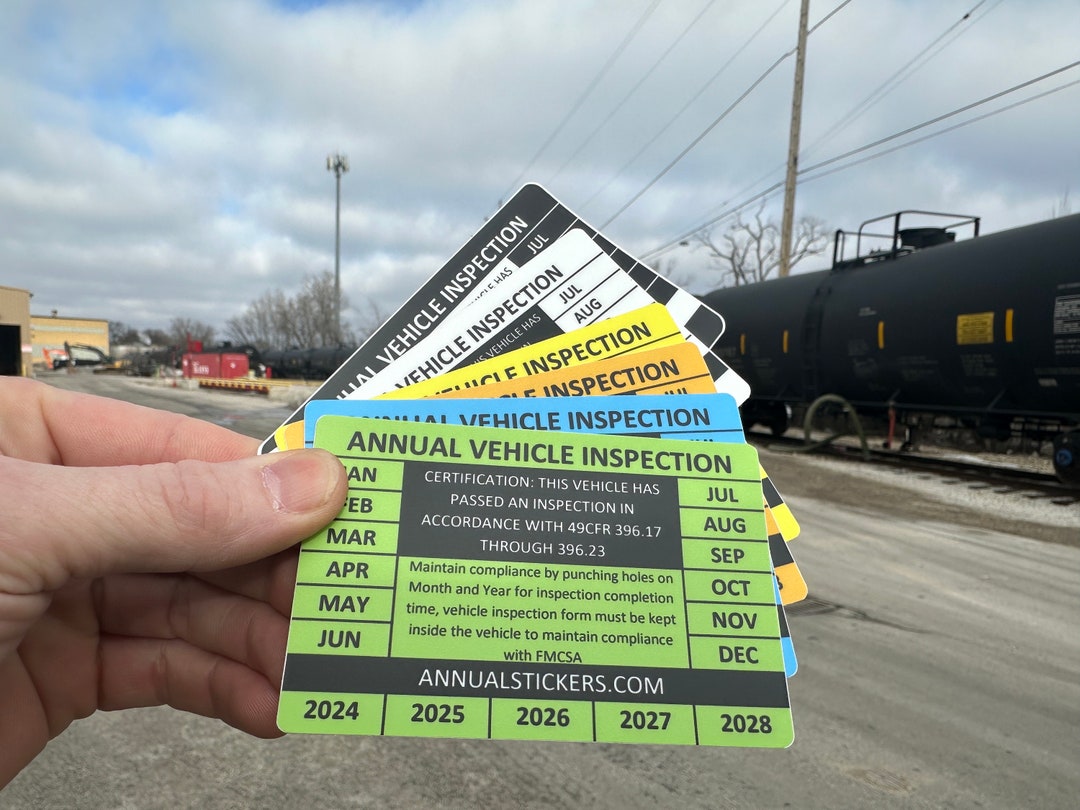 Annual Inspection Stickers - Generic - Etsy