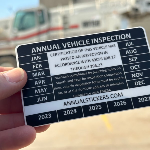 Annual Inspection Stickers - Etsy