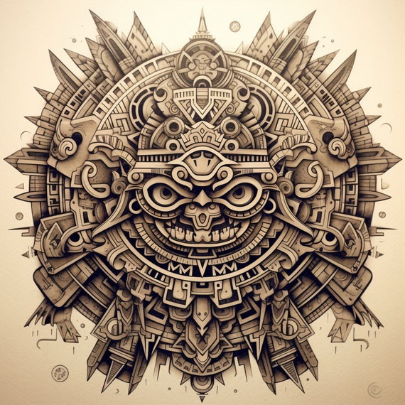 Aztec Design Drawing