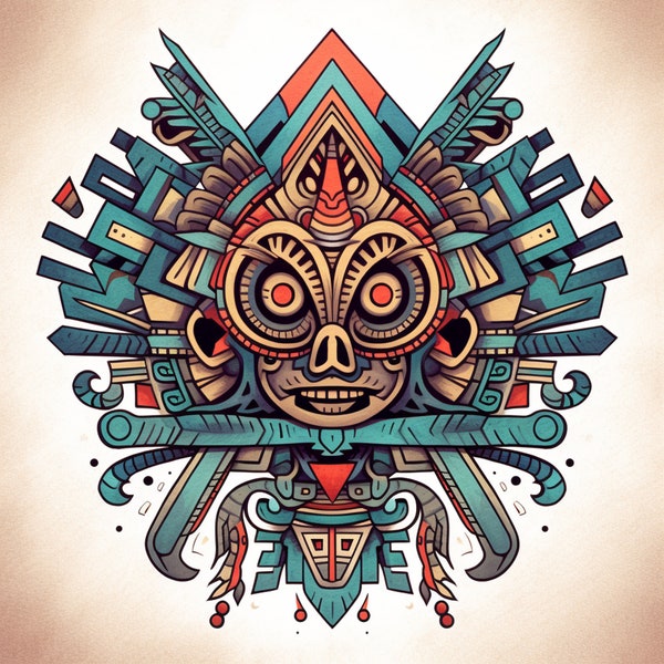 Aztec Monkey Art - Etsy