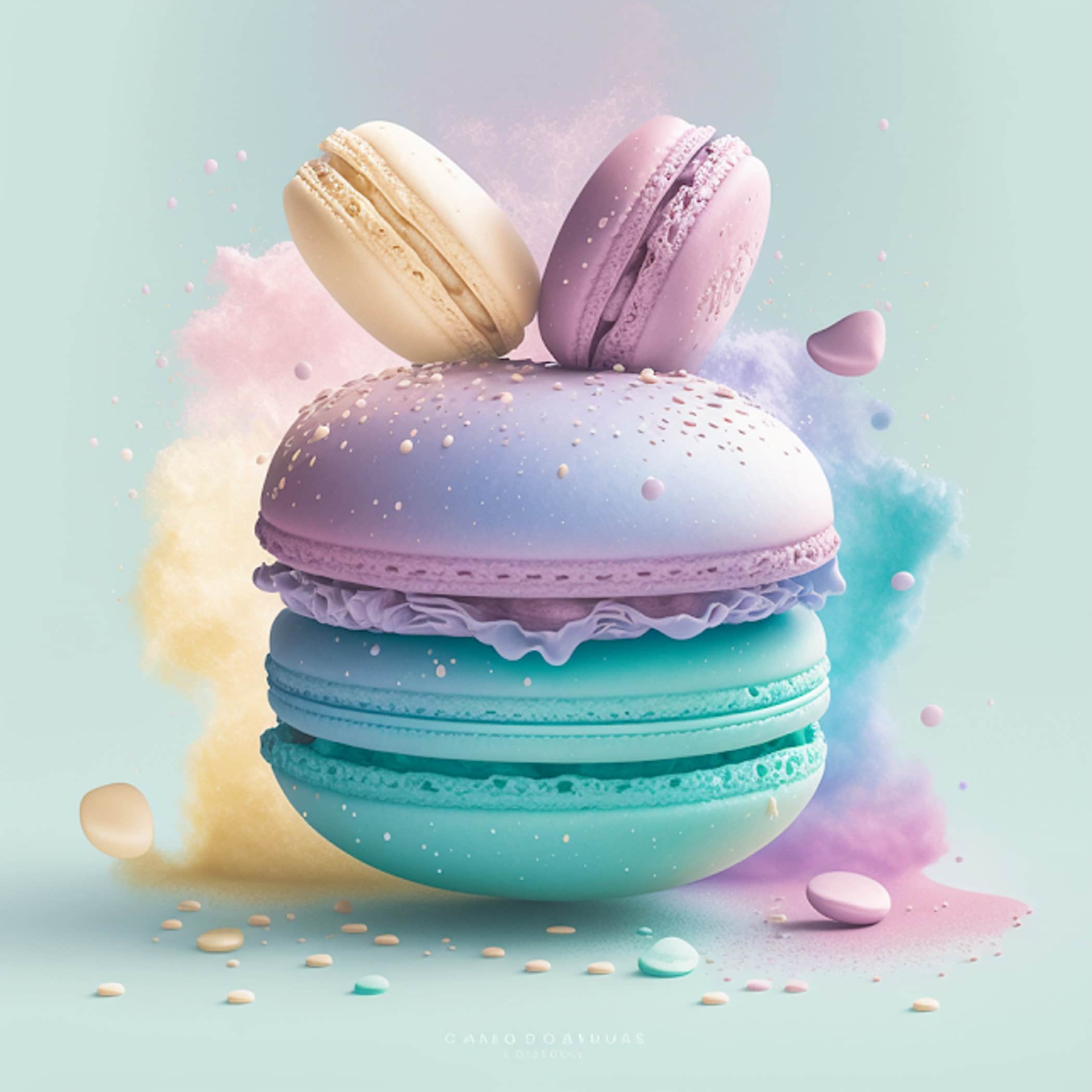 Macaroon Art, Digital Wall Art, Kitchen Decor, Kids Room Decor, French ...