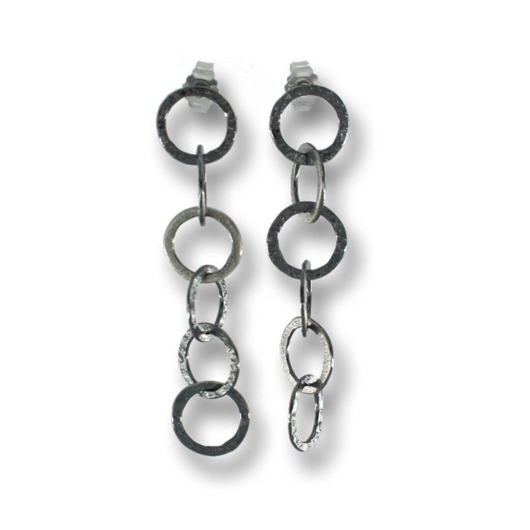 Earrings 925 Silver Multi-part, Rings - Etsy