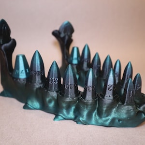 Dragon Teeth Dice Set, Dragon Jaw Bone, Dnd Fantasy Tabletop Role Play ...
