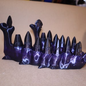 Dragon Teeth Dice Set, Dragon Jaw Bone, Dnd Fantasy Tabletop Role Play ...