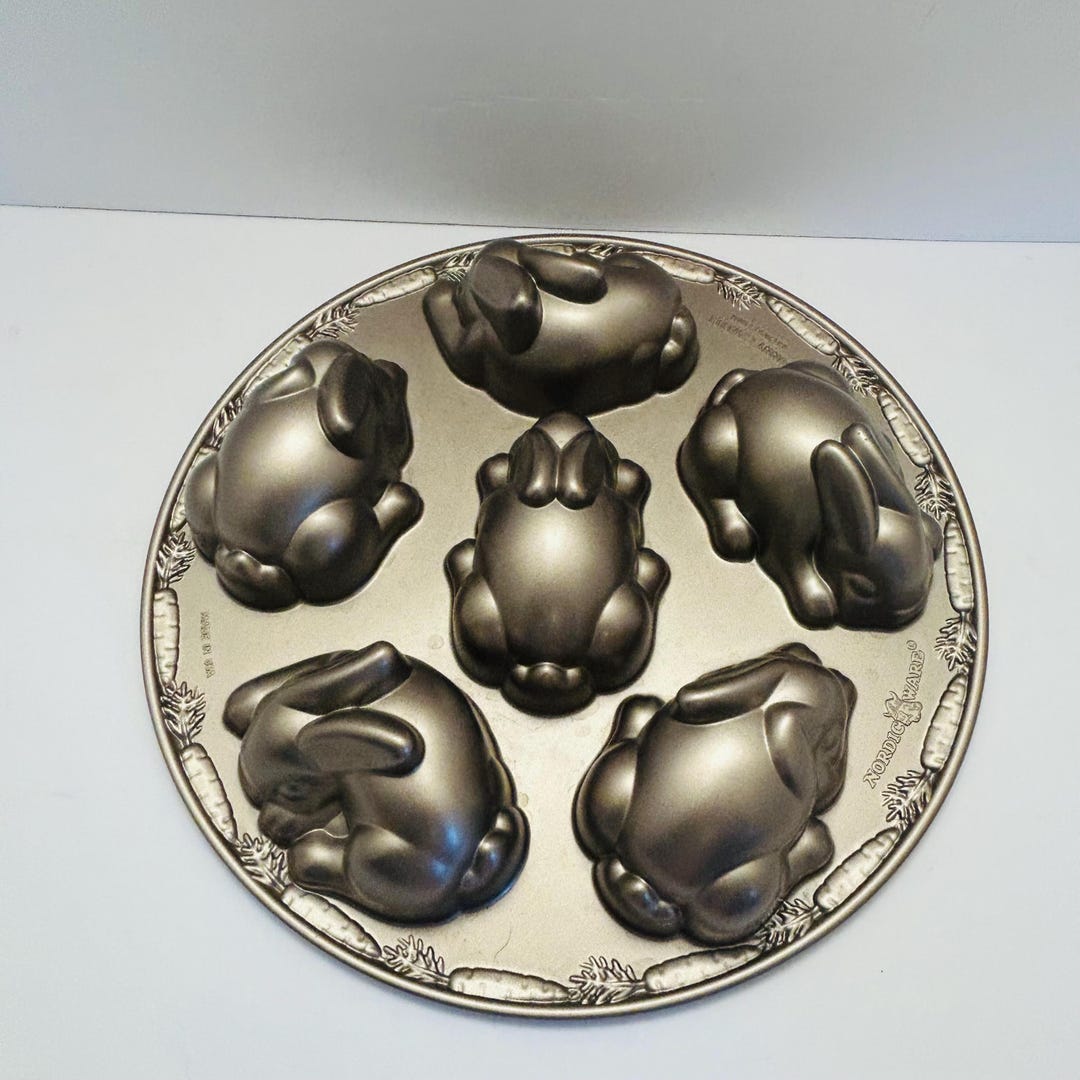 Nordic Ware Bunny Mold. Baby Bunnies Cake Pan. Nordic Ware Rabbit Made ...