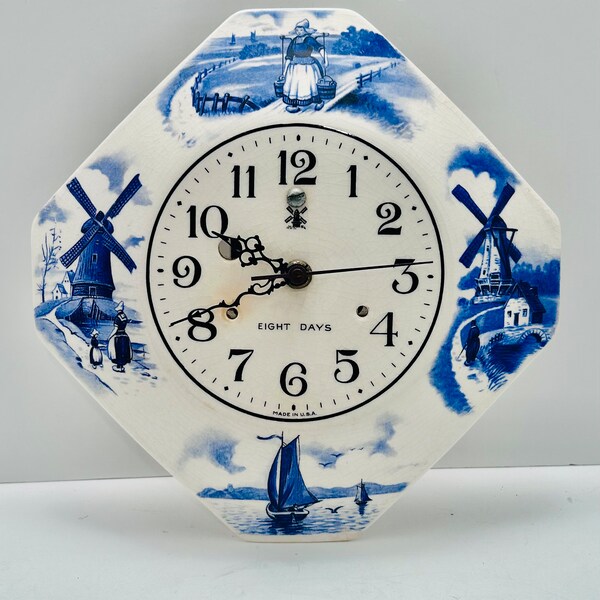 Windmill Clock - Etsy