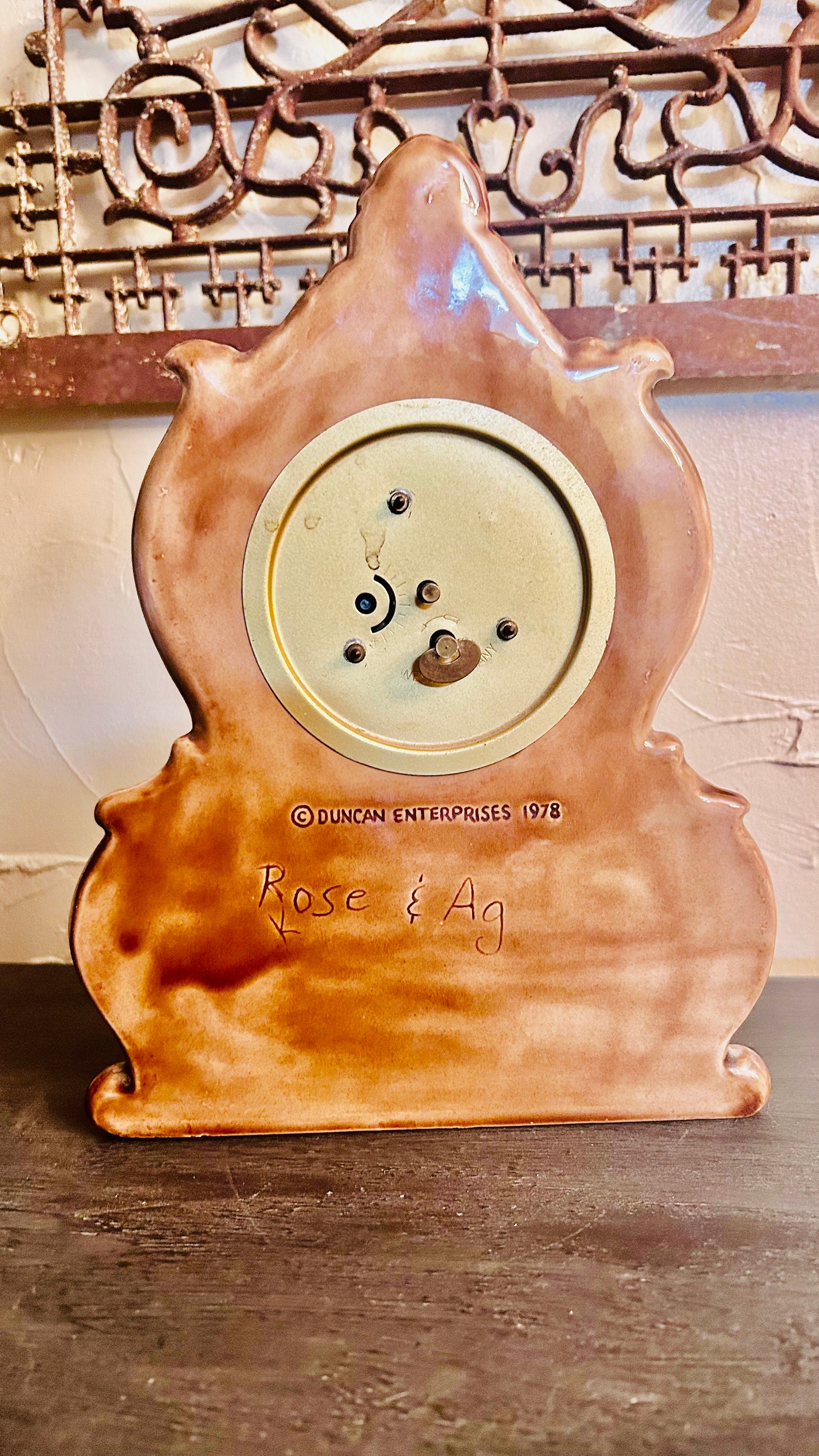 Narco West Germany Mantel Clock 1980 Signed Holland Mold - Etsy