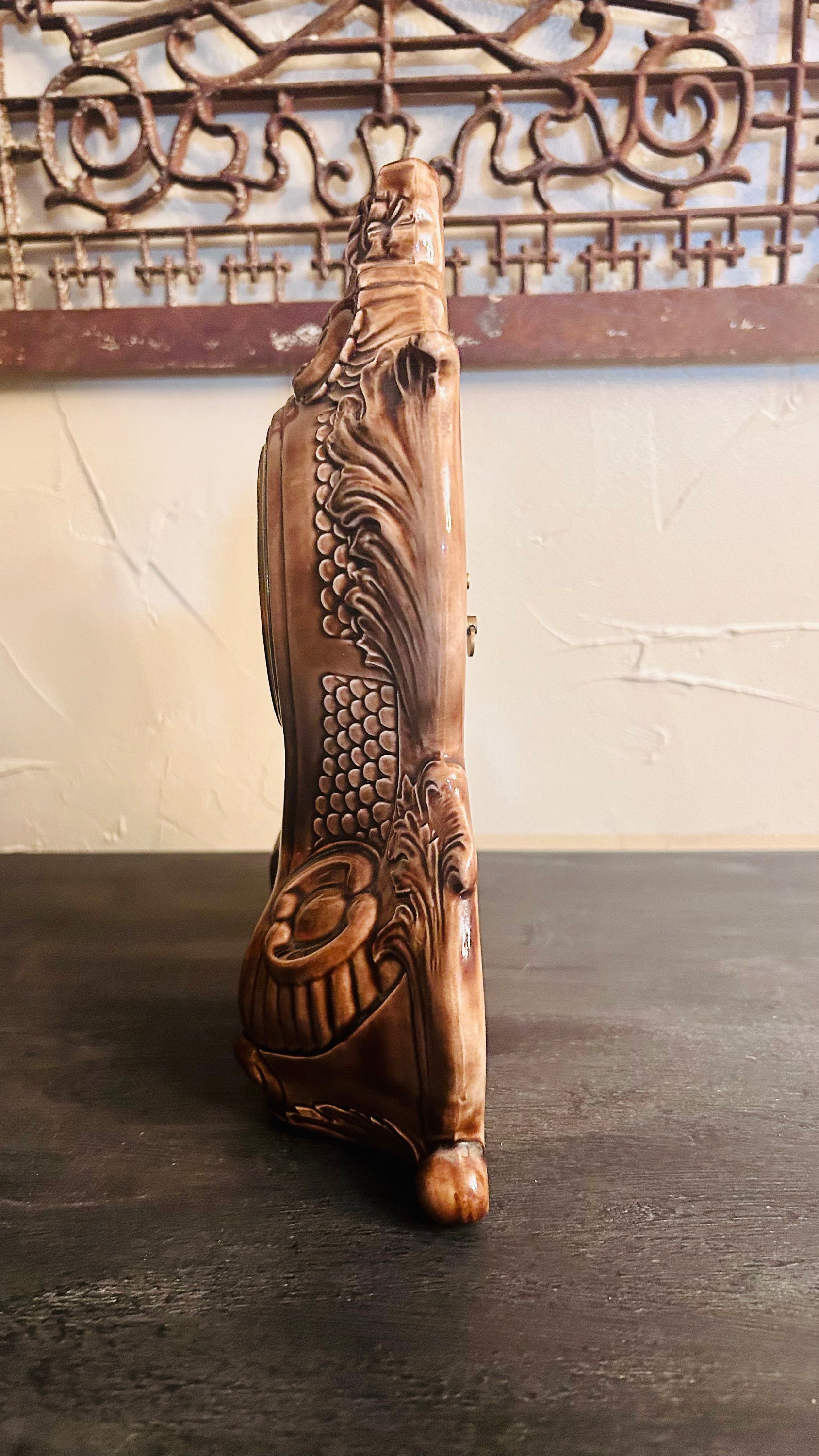 Narco West Germany Mantel Clock 1980 Signed Holland Mold - Etsy