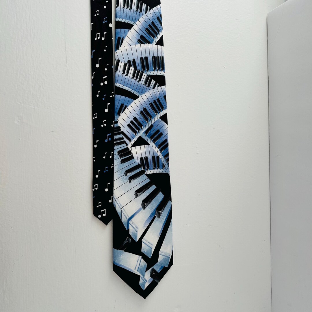 ADDICTION Stylish Piano Keys Mens Neck Tie 3.75 X 58 Great Gift for a ...
