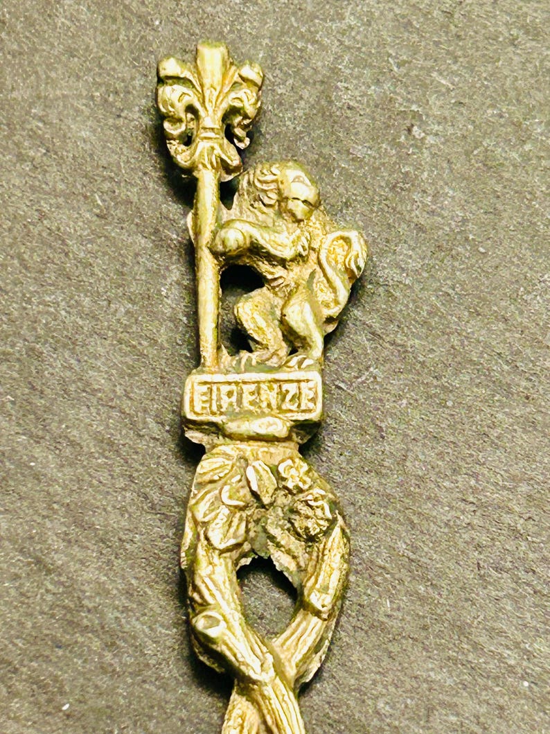 Firenze florence, Italy and Lion With Shield top on Silver Plate ...