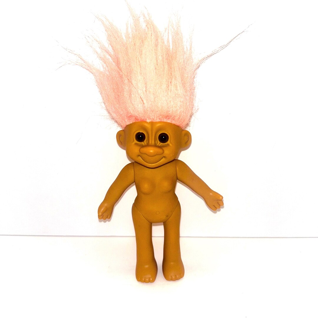 Curvy Tall Russ Troll Peach Hair Doll. Female Girl Woman Troll Doll - Etsy