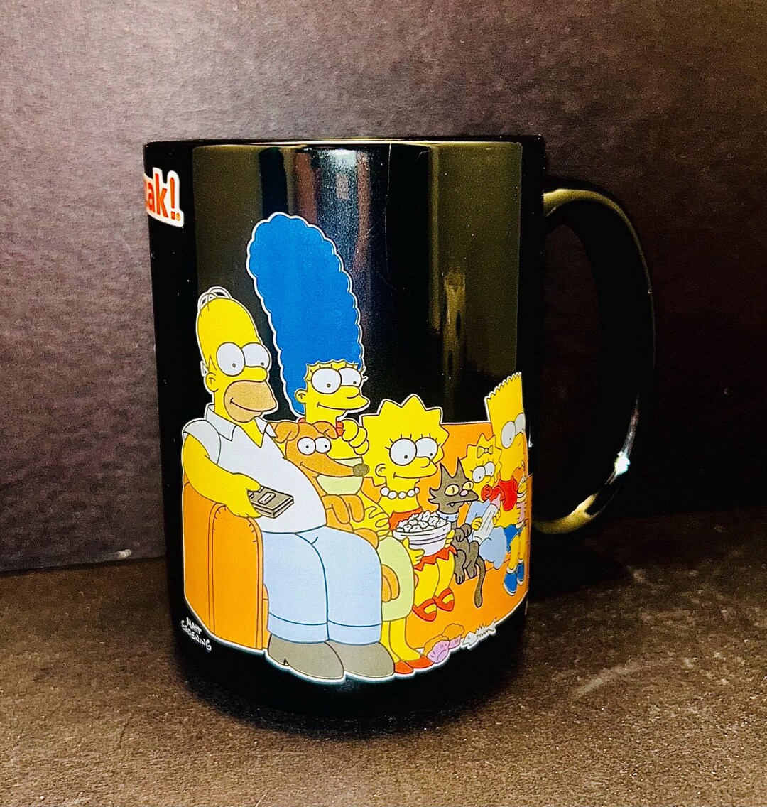 Zak Designs the Simpsons Family Large Ceramic Coffee Tea Mug Black 15 ...
