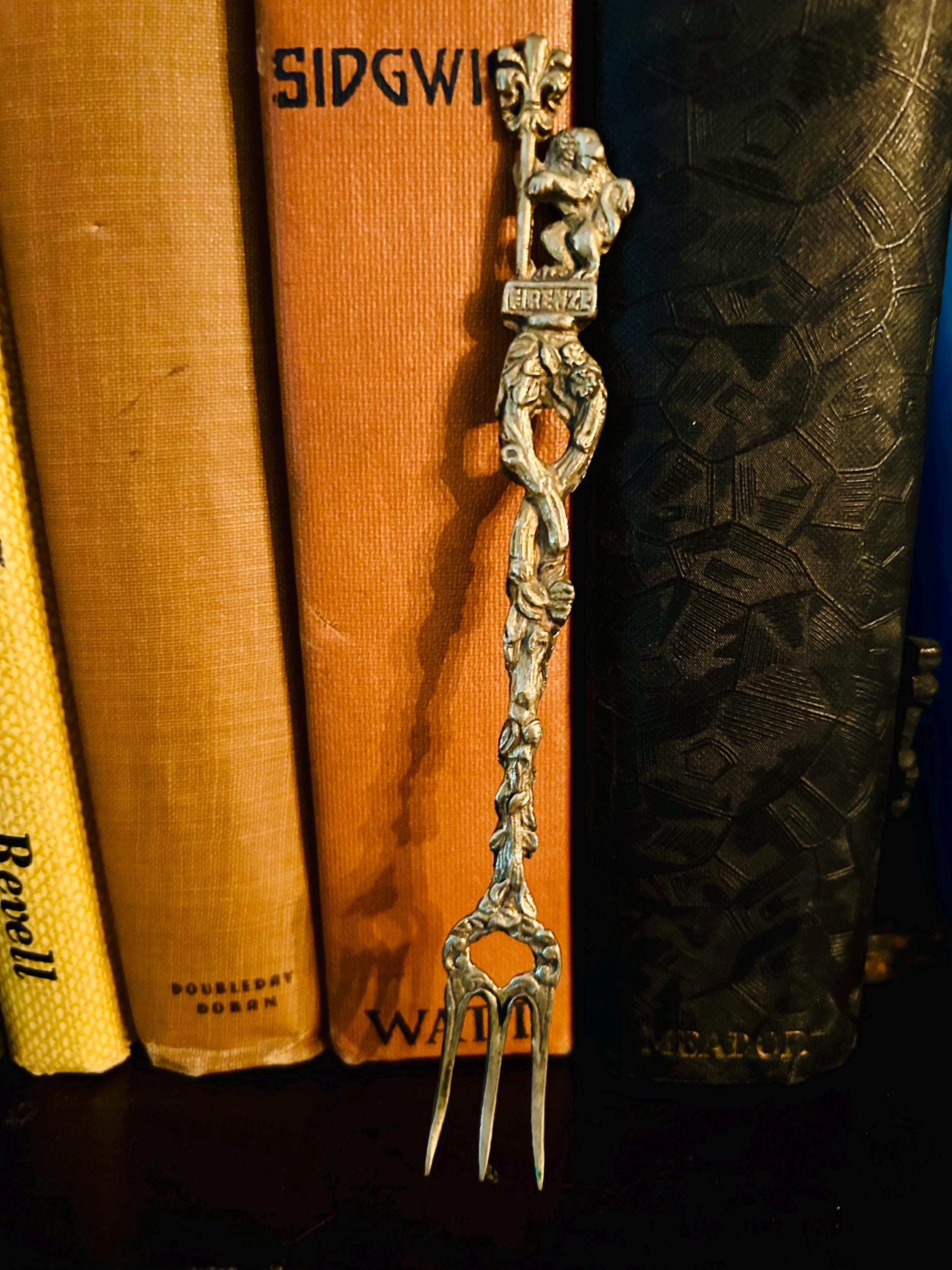 Firenze (florence), Italy and Lion With Shield (top) on Silver Plate ...