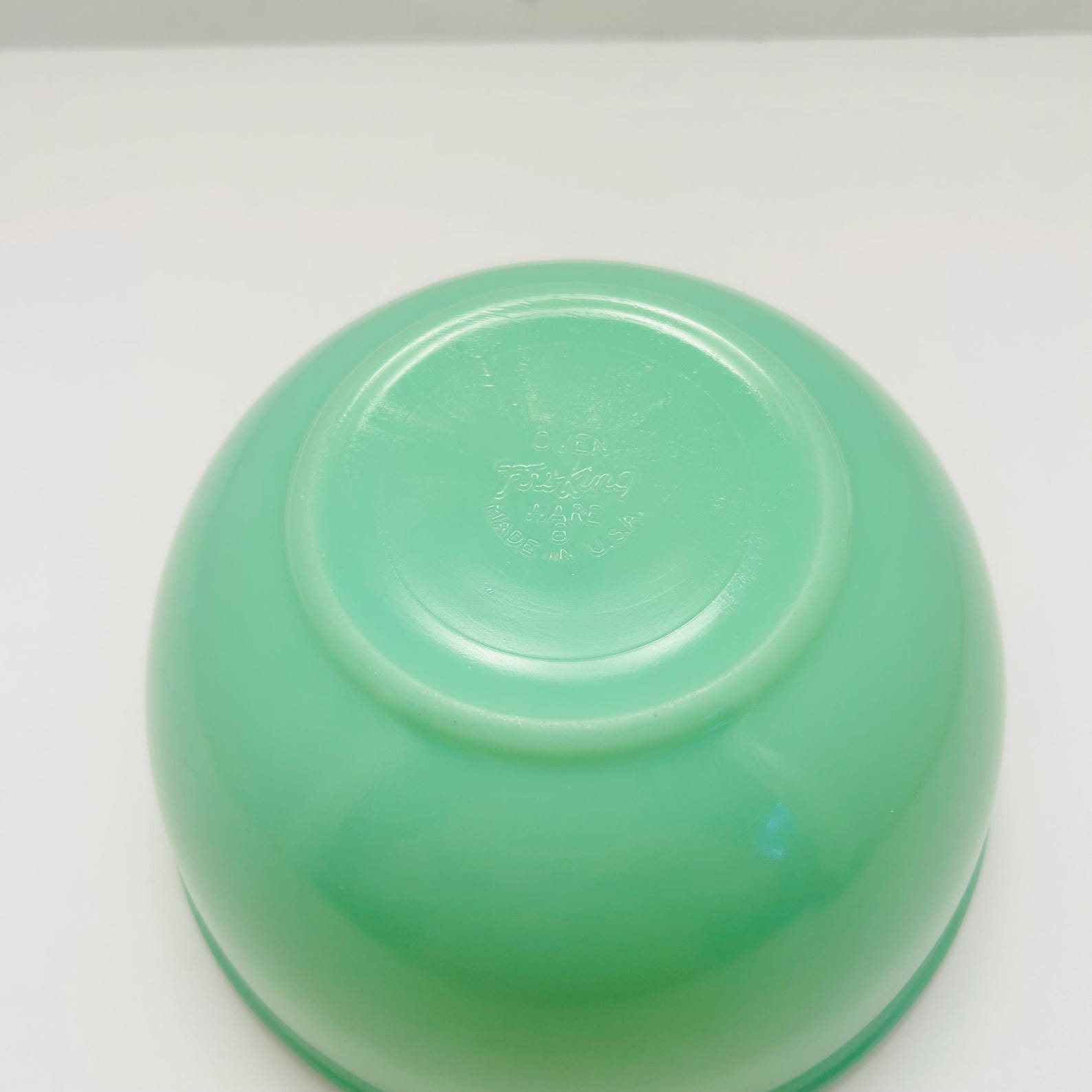 Vintage Fire King Jadeite Bowl With Rolled Edge. - Etsy