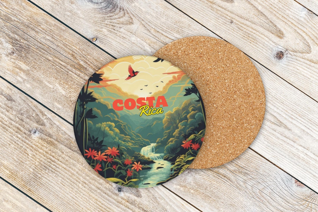 Costa Rica Rainforest Coasters: Tropical Jungle Decor, Set of 4 - Etsy