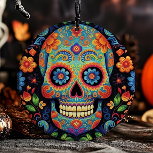 Sugar Skull Ornament - Etsy