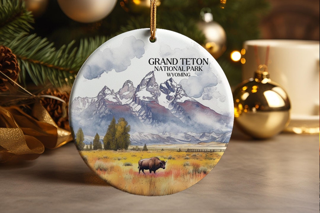 Grand Teton National Park Wyoming Travel Adventure Souvenir Ceramic ...