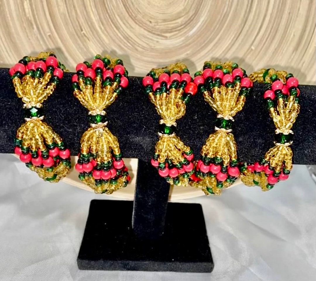 Oshun Ibu Kole With Coral Beads Ide - Etsy