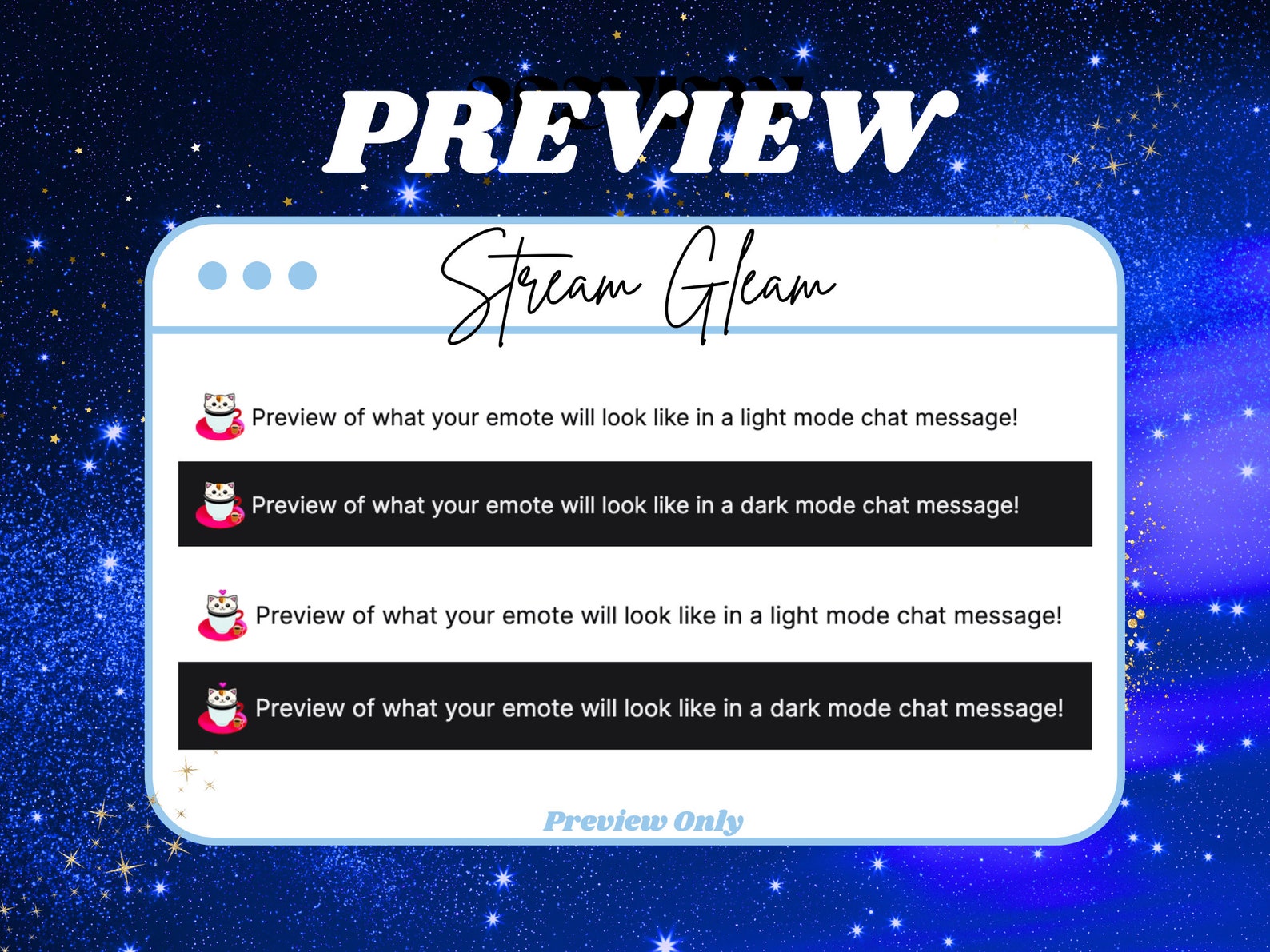 Cute Cat Tea / Coffee Cup Heart Emotes / Twitch / Discord / Youtube ...