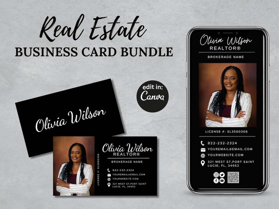Luxury Real Estate Digital Business Card | Modern Realtor | Business ...