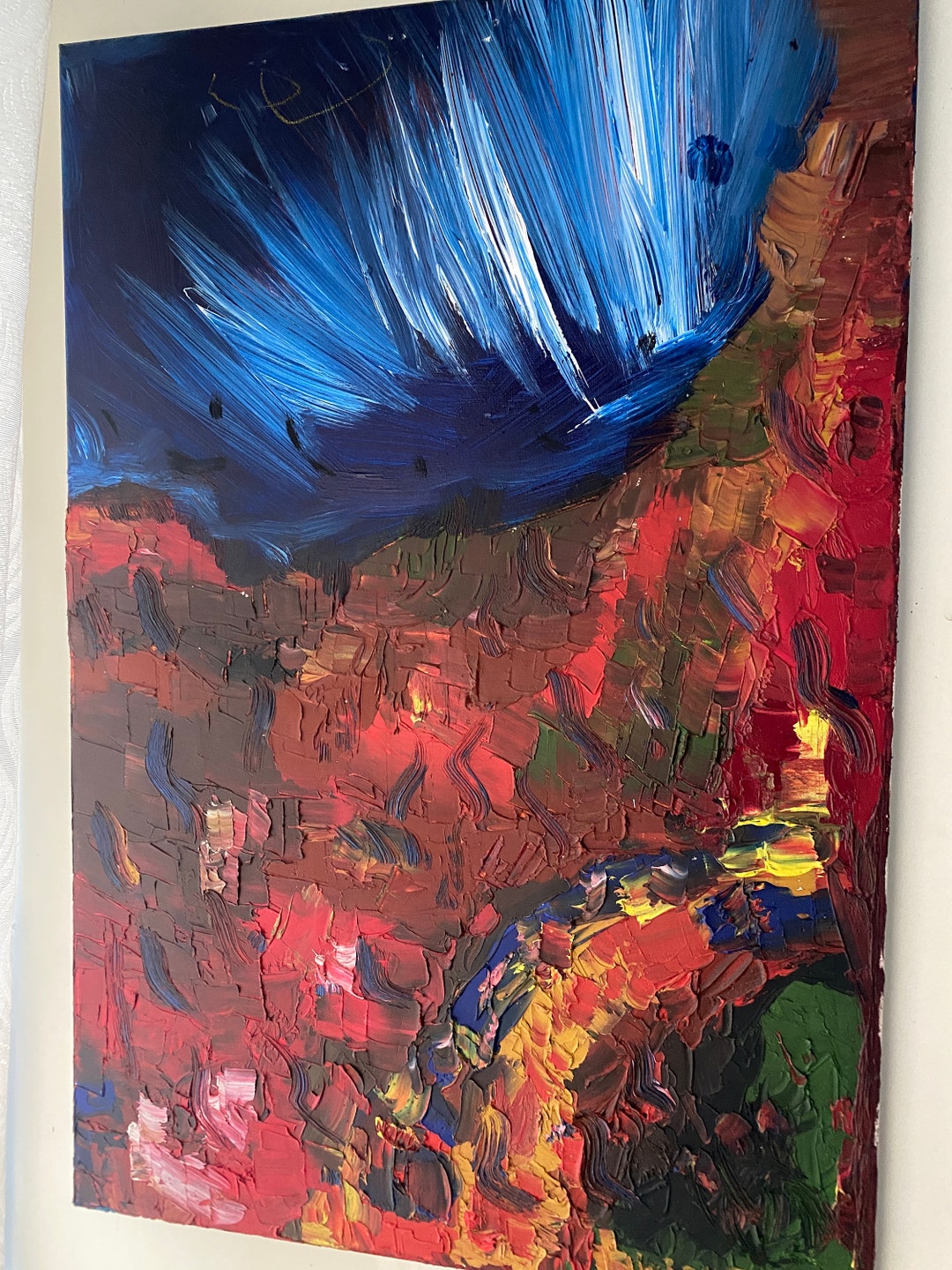Oil Based Painting on Canvas Inspired by Dantes Inferno - Etsy