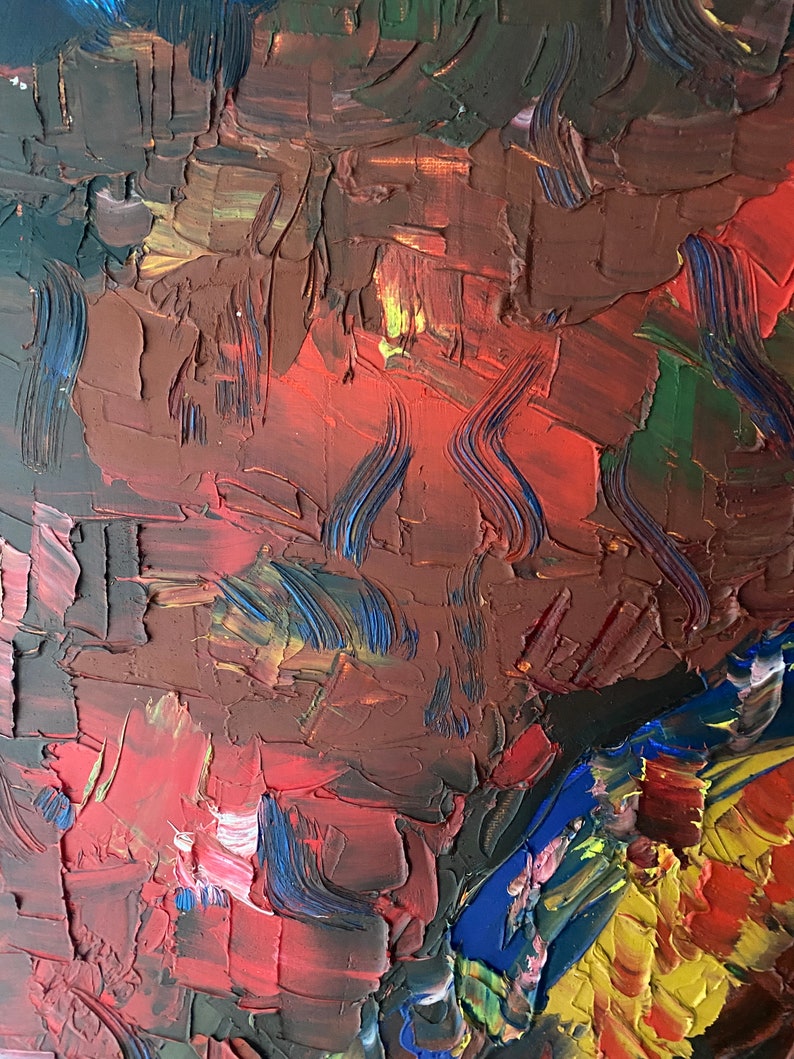 Oil Based Painting on Canvas Inspired by Dantes Inferno - Etsy