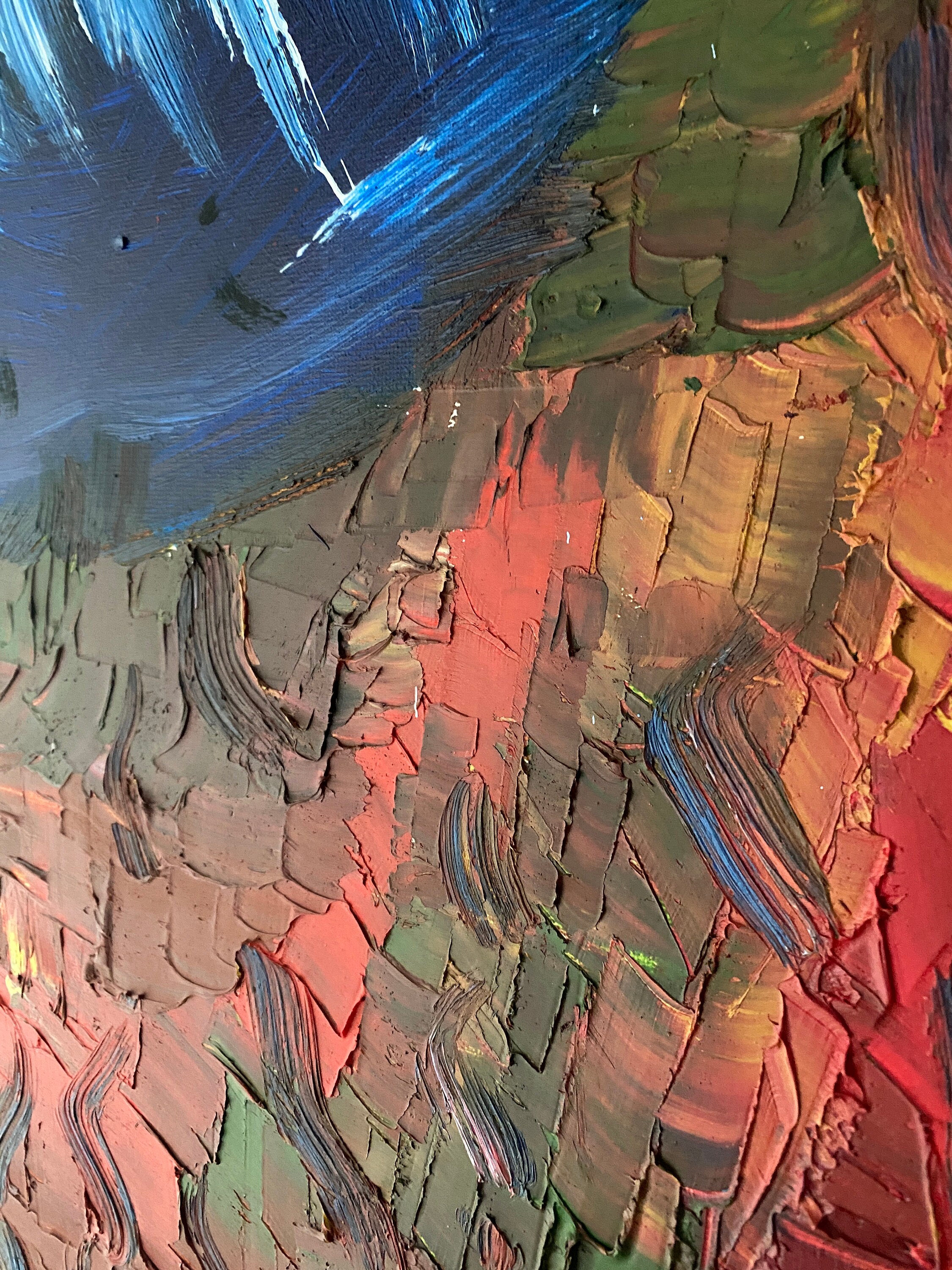 Oil Based Painting on Canvas Inspired by Dantes Inferno - Etsy