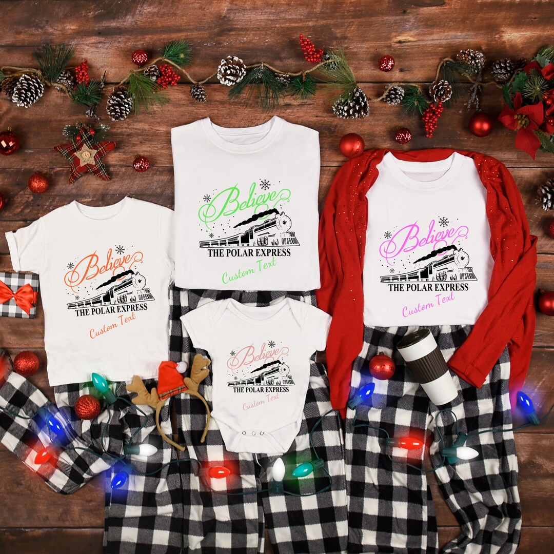 Polar Express Tshirt,polar Express Family Shirt, Christmas Gift for ...
