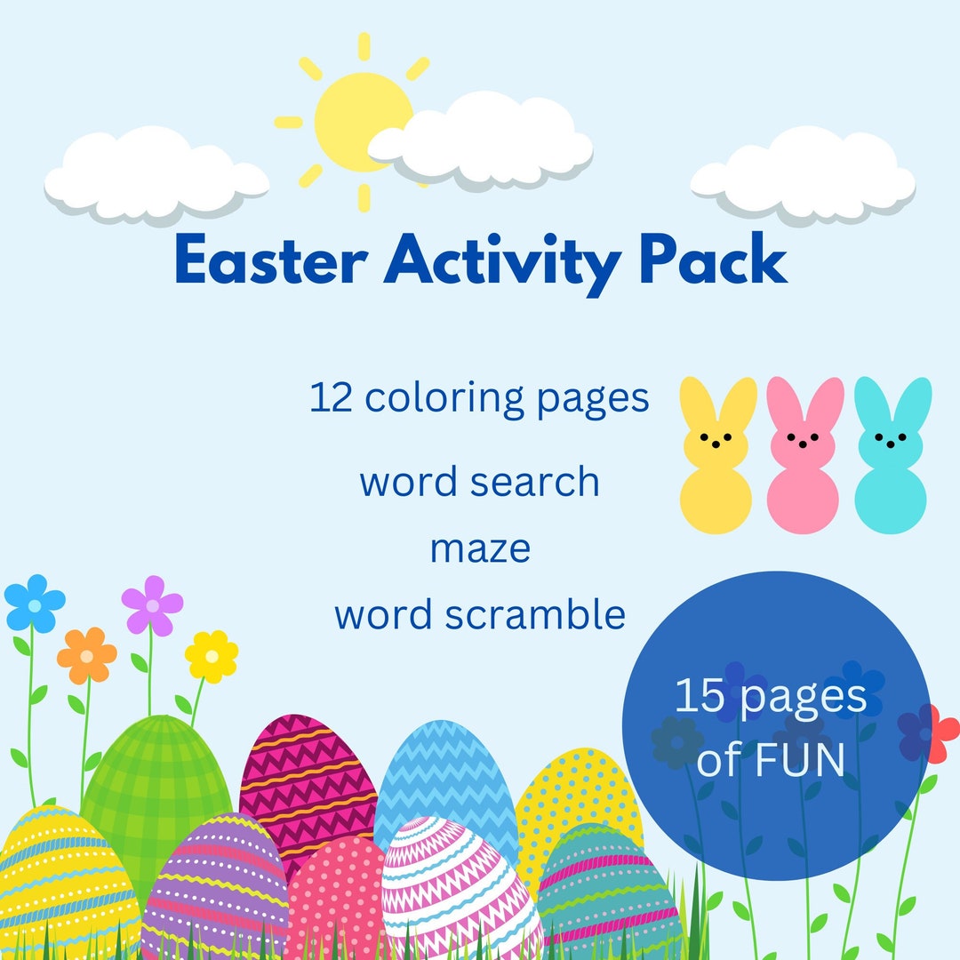 Easter Activity Pack | Easter Coloring Pages | Printable Easter ...