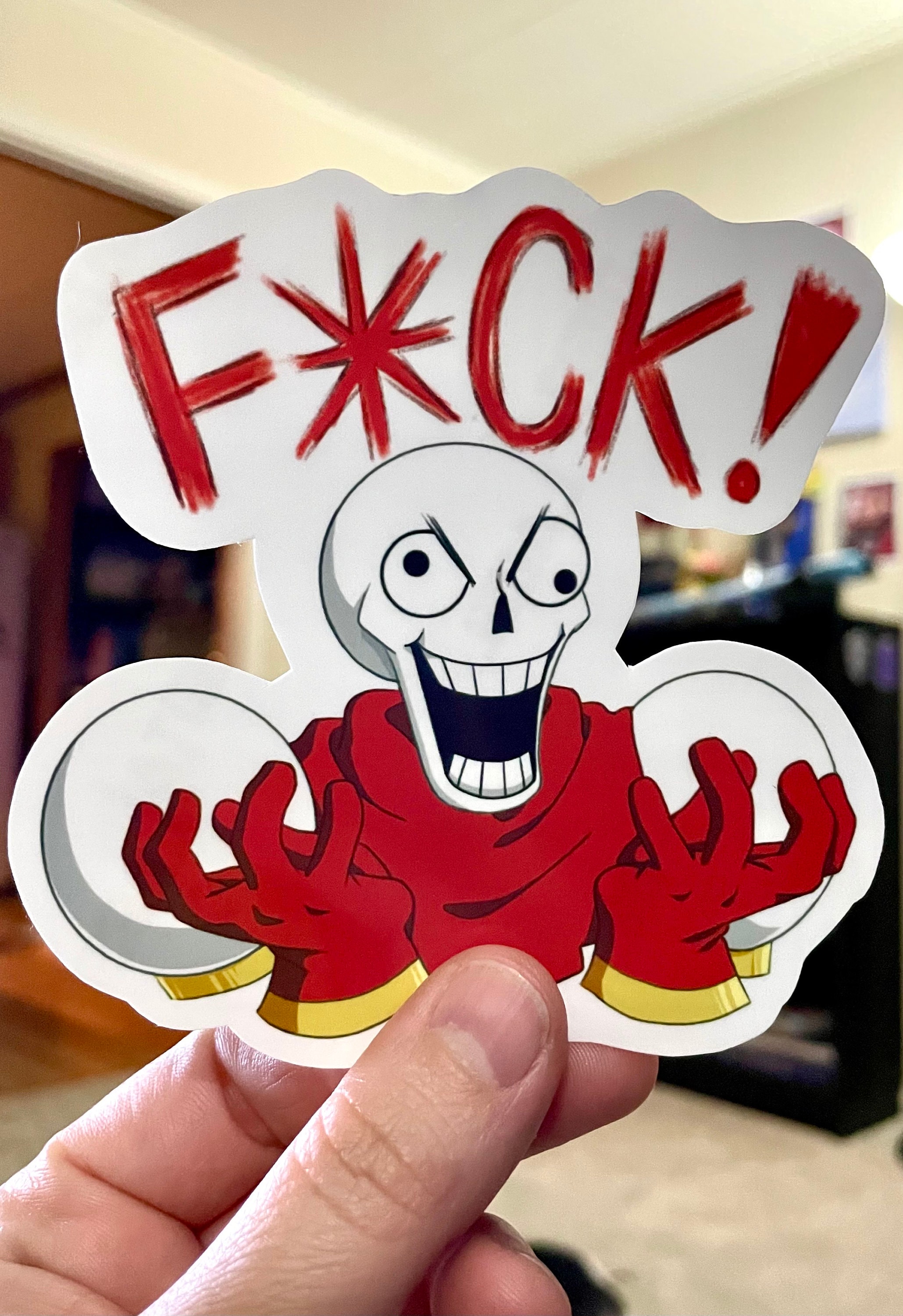 Let Papyrus Swear Undertale Vinyl Sticker - Etsy