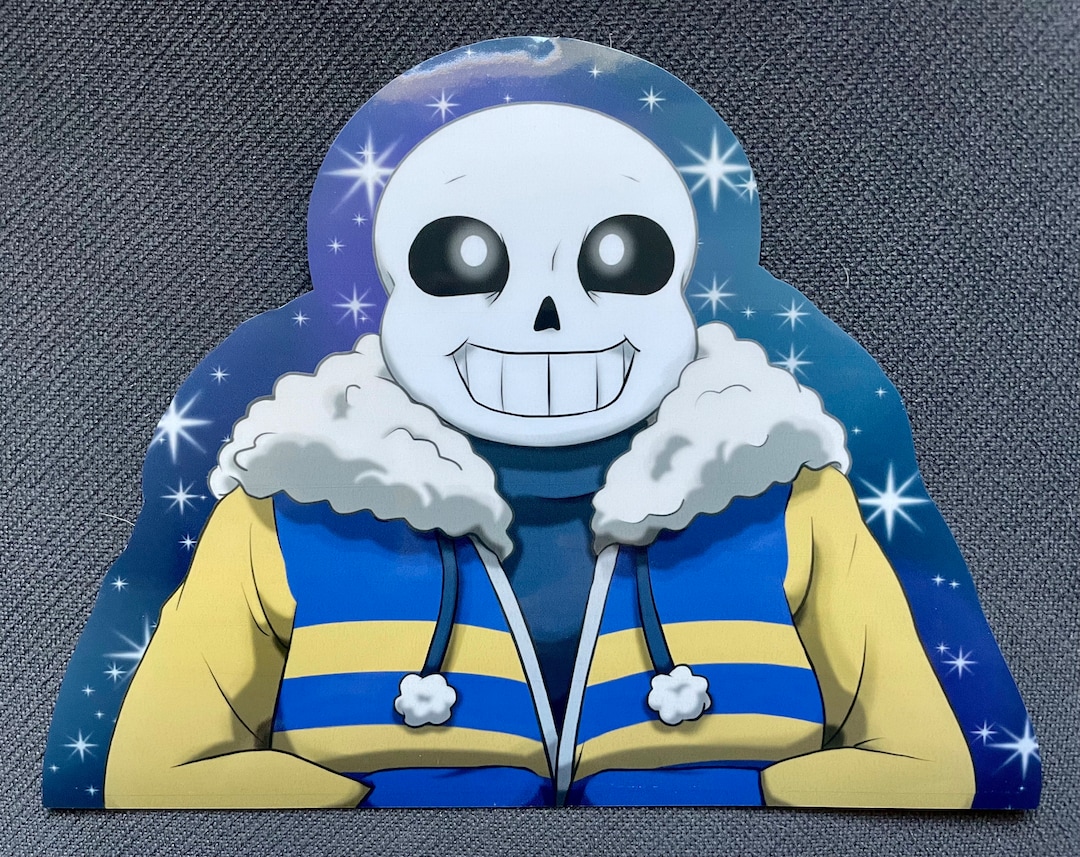 Outertale Sans Undertale AU Vinyl Peeker Sticker - Etsy