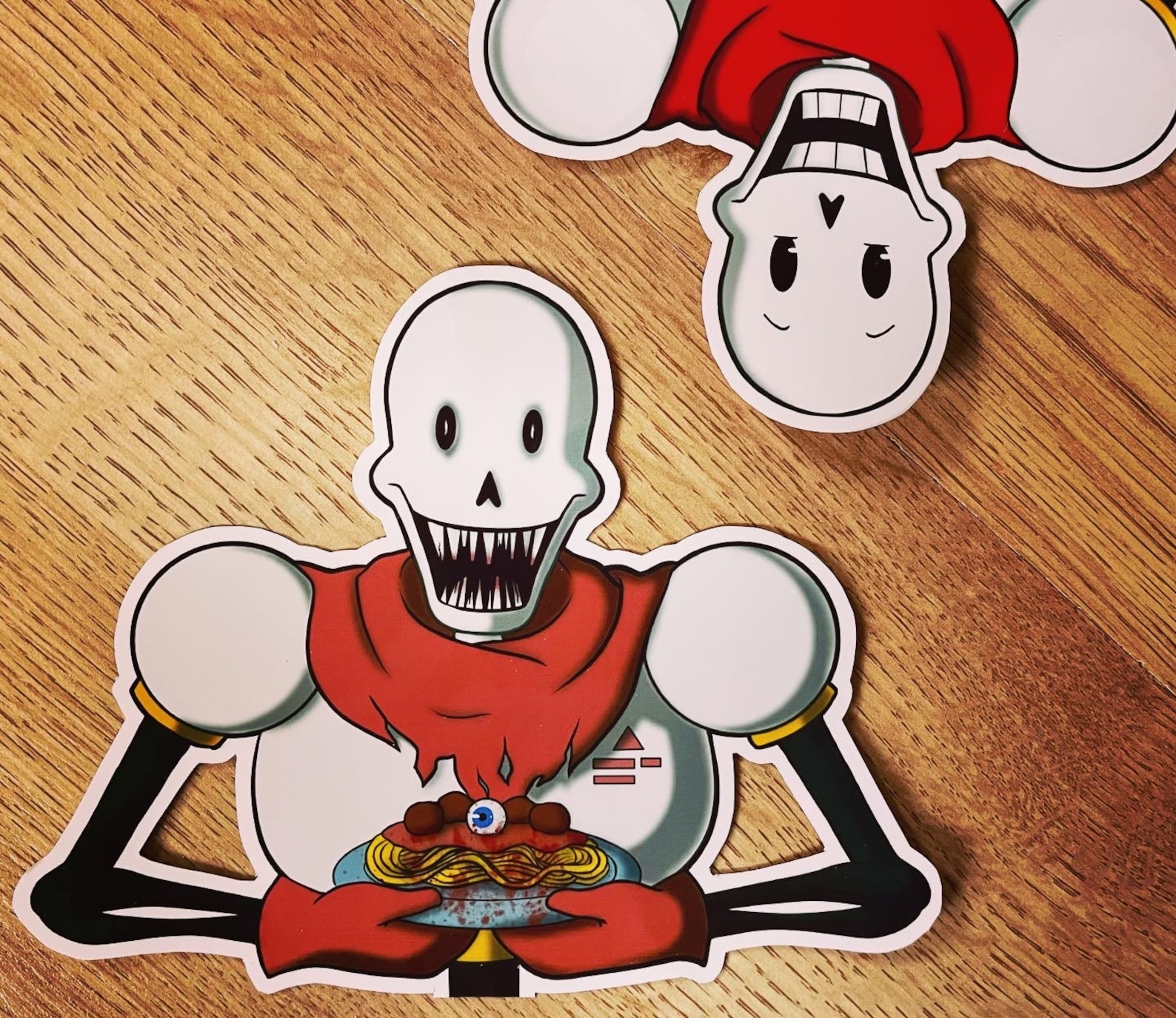 Horrortale Sans Papyrus Undertale AU Vinyl Peeker Sticker - Etsy