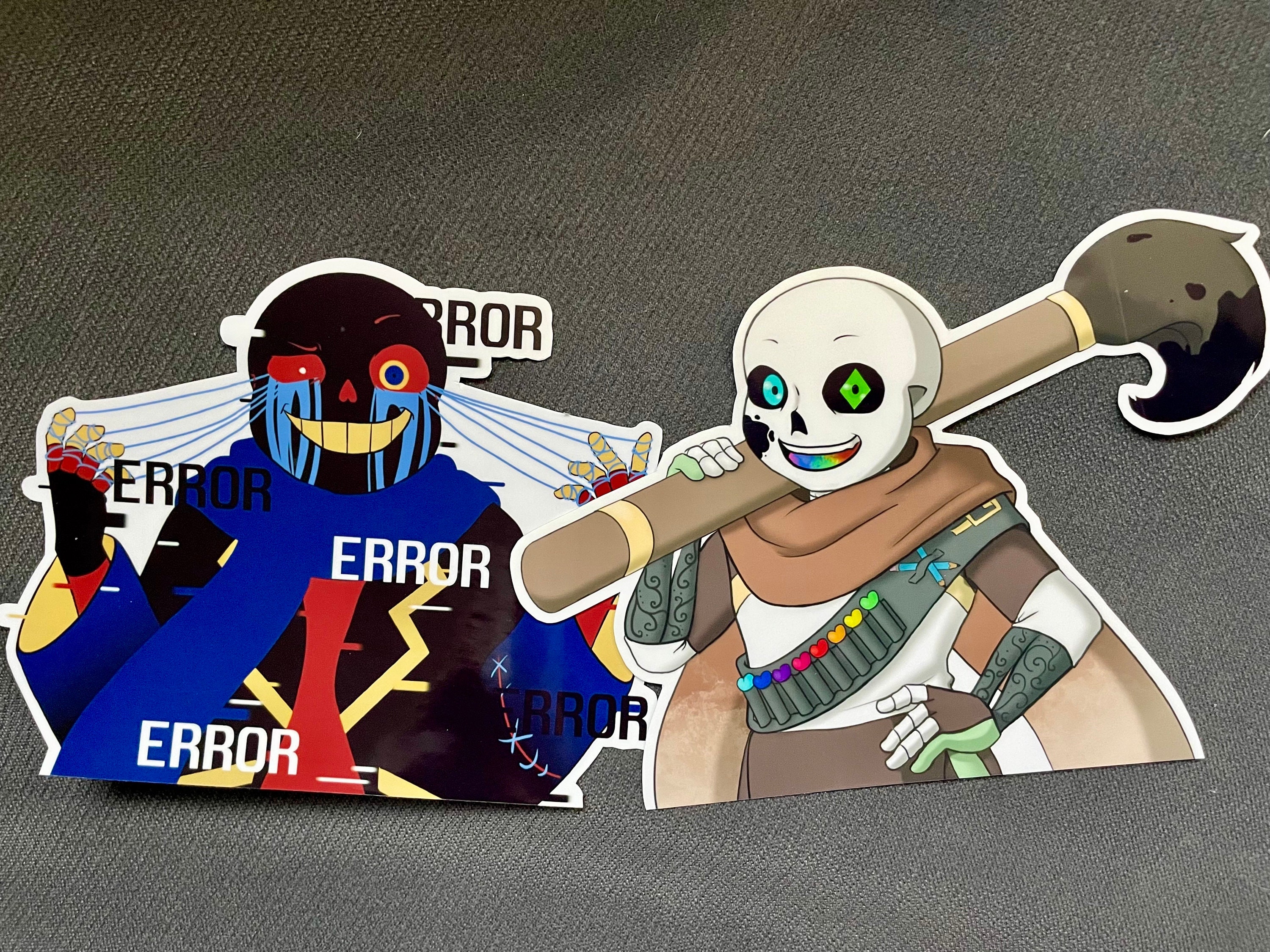 Error Sans Undertale AU Vinyl Peeker Sticker - Etsy