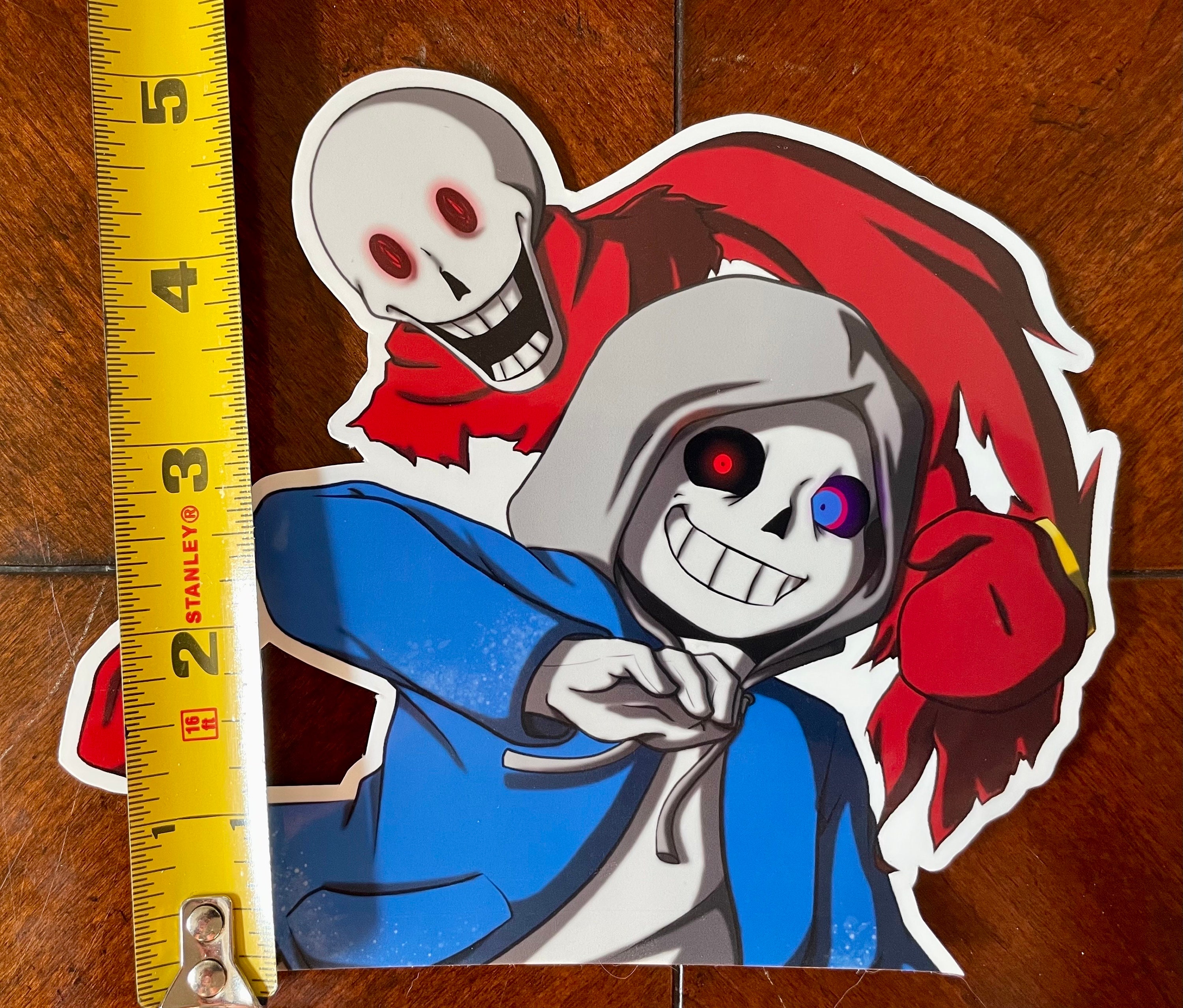 Dusttale Dust Sans Undertale AU Vinyl Peeker Sticker - Etsy