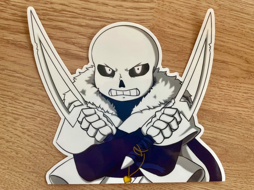 Xtale Cross Sans Undertale AU Vinyl Peeker Sticker - Etsy