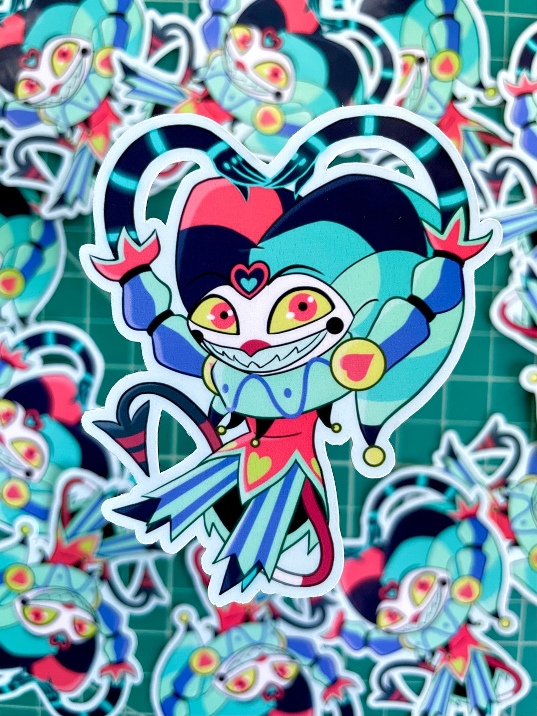 Helluva Boss Fizzarolli Asmodeus Chibi Vinyl Sticker - Etsy