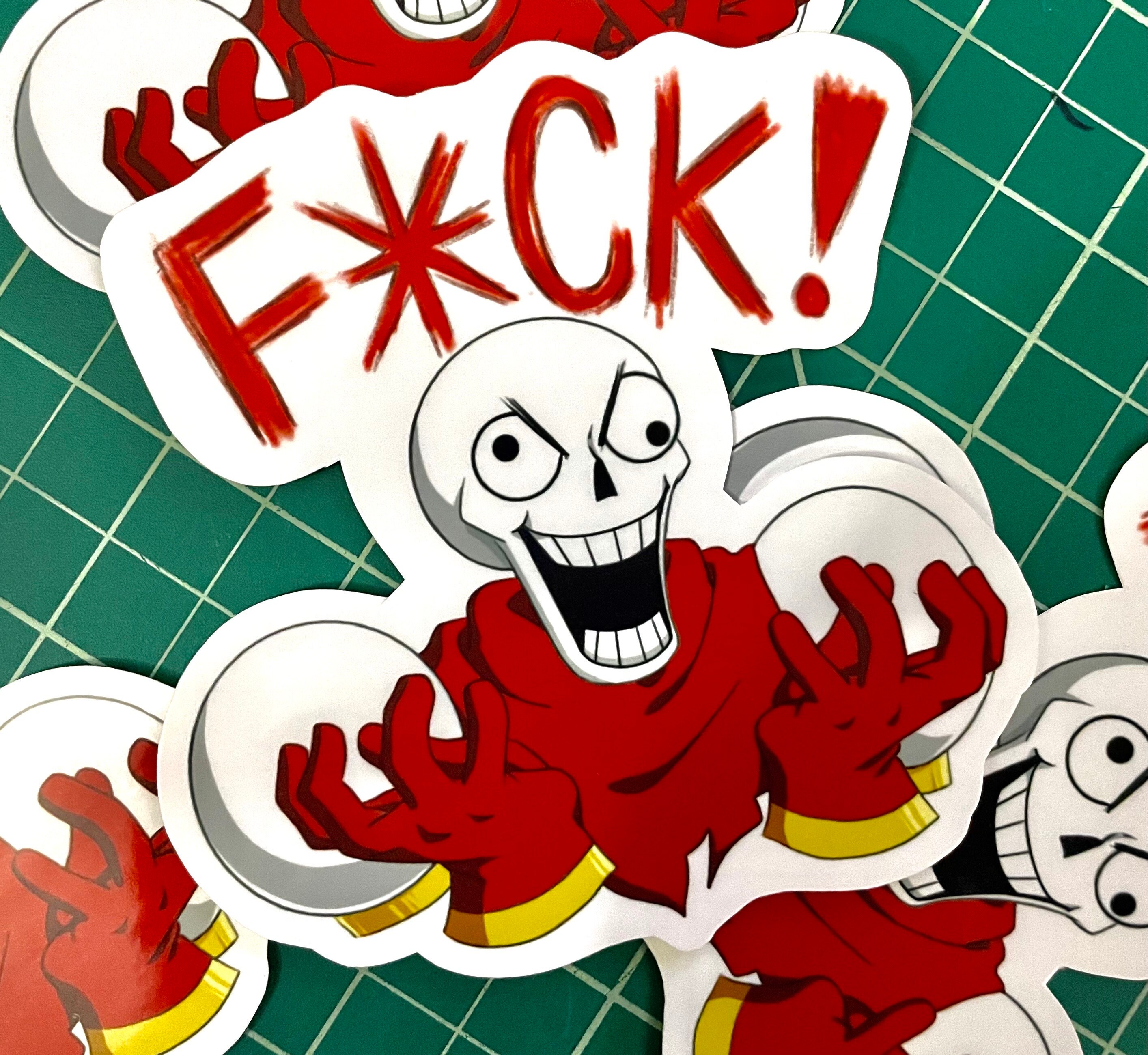 Let Papyrus Swear Undertale Vinyl Sticker - Etsy