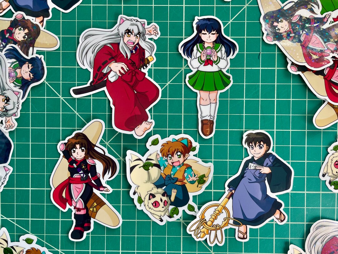 Inu Group Dog Half Demon Anime Chibi Vinyl Stickers - Etsy