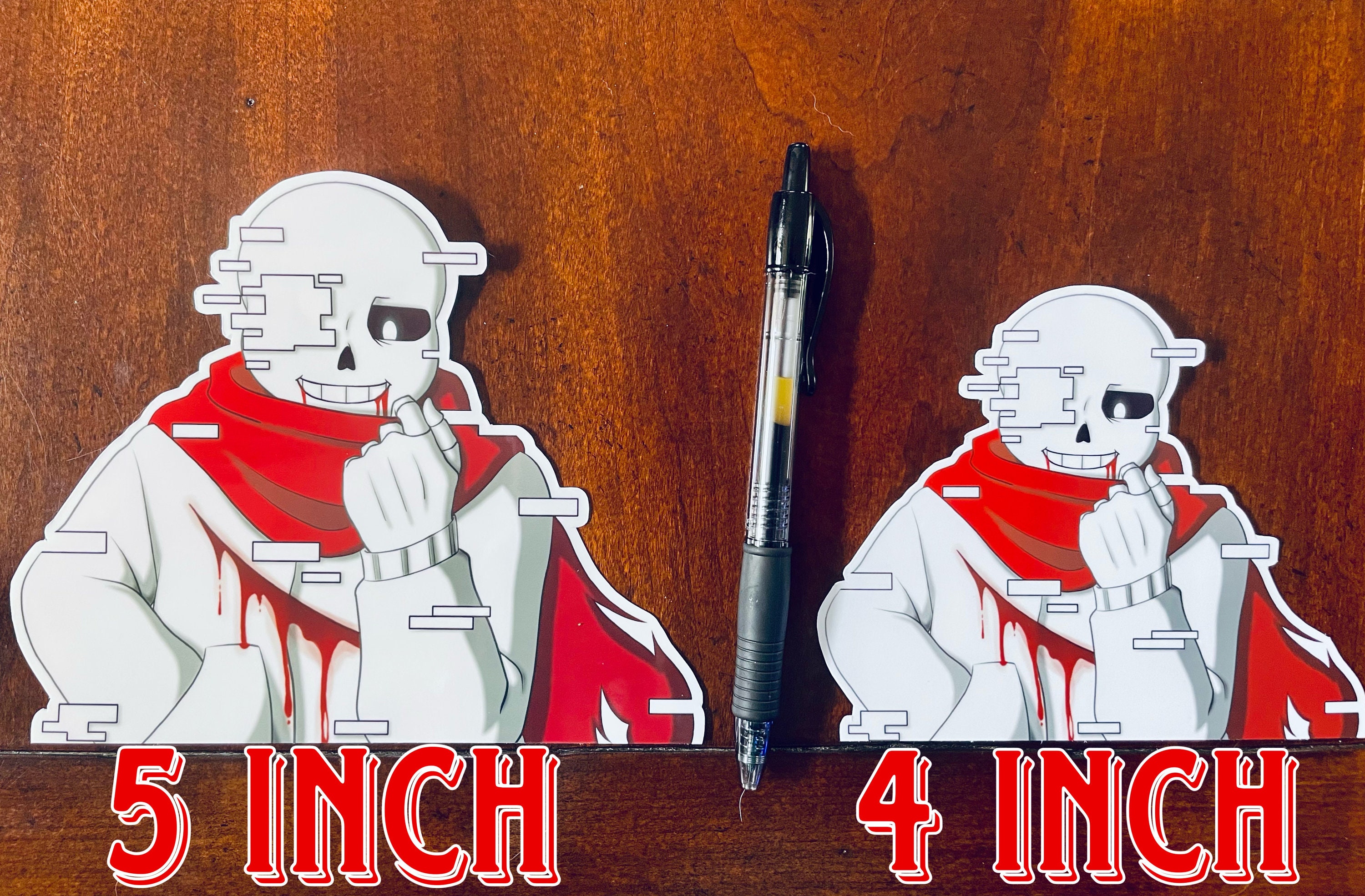 Geno Sans Undertale AU Vinyl Peeker Sticker - Etsy