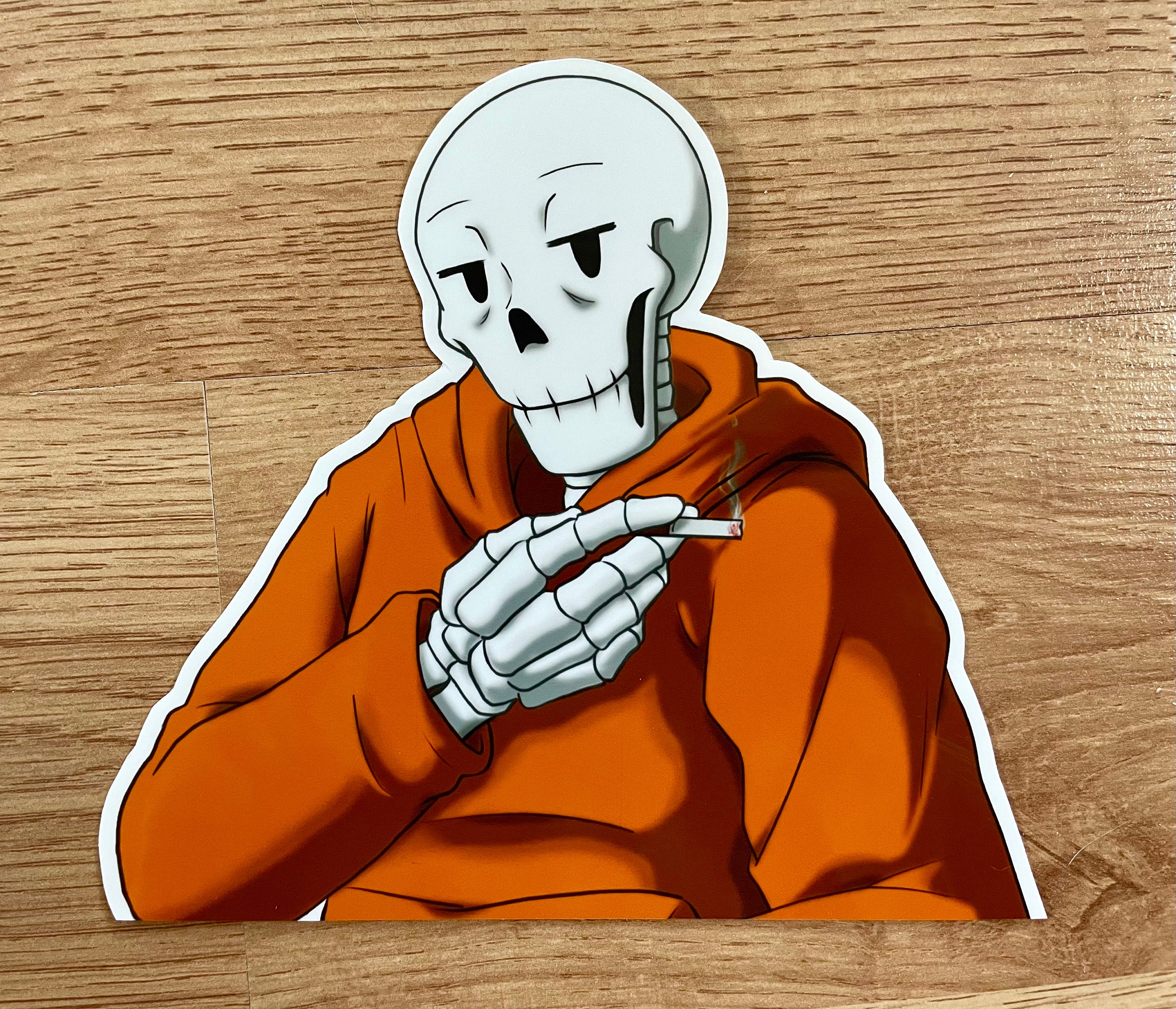 Underswap Sans Papyrus Undertale AU Vinyl Peeker Sticker - Etsy