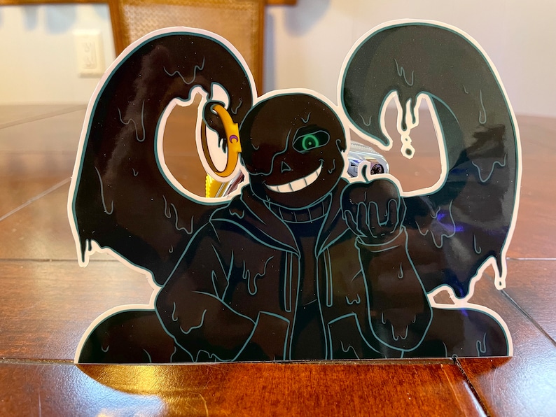 Nightmare Sans Undertale Vinyl Peeker Sticker - Etsy