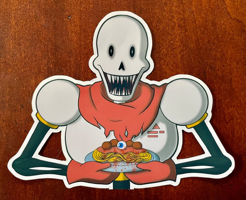 Horrortale Sans Papyrus Undertale AU Vinyl Peeker Sticker - Etsy