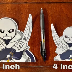 Xtale Cross Sans Undertale AU Vinyl Peeker Sticker - Etsy Canada