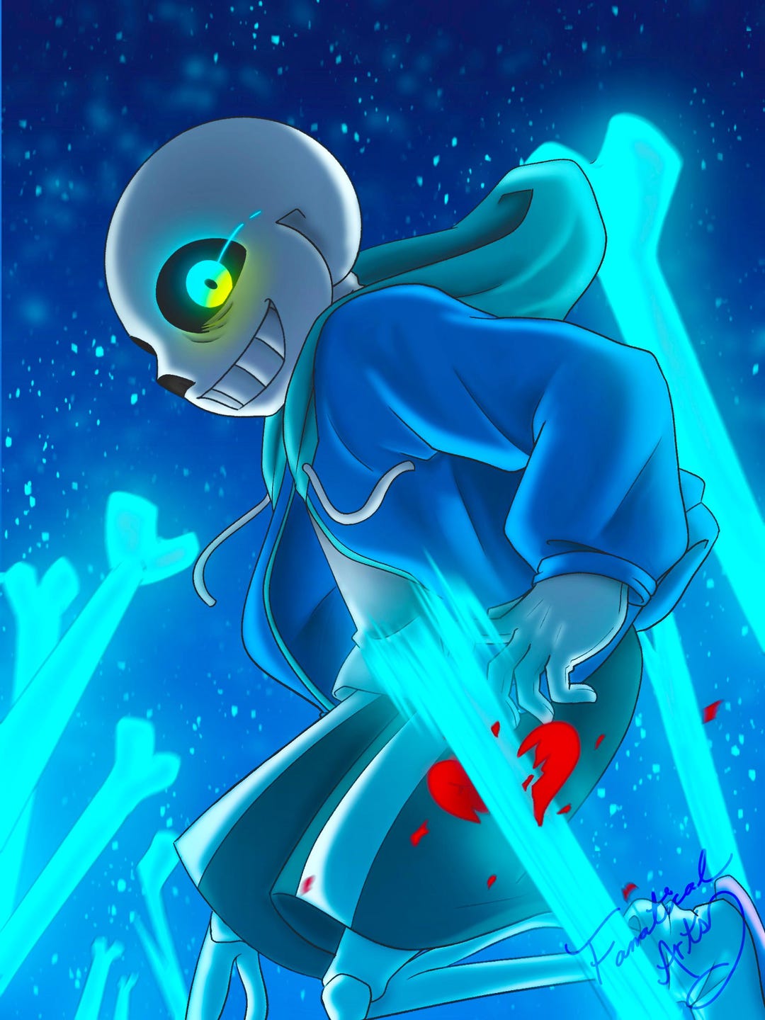 Sans Undertale 11x14 Inch Art Print Poster - Etsy