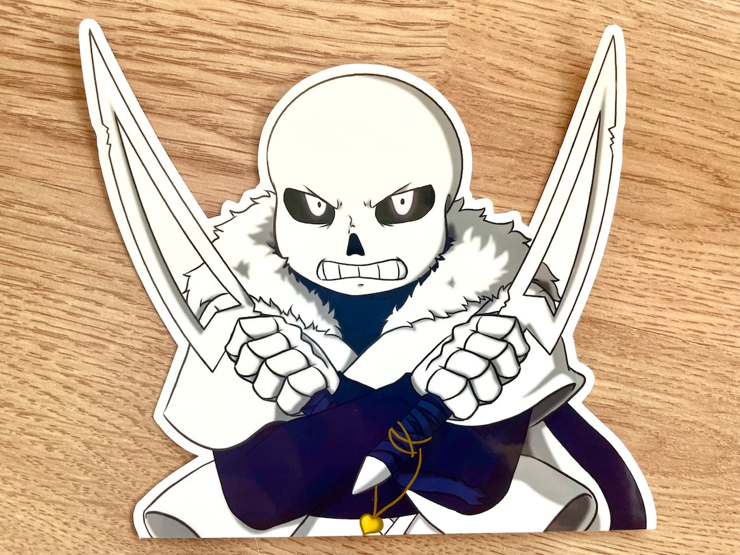 Xtale Cross Sans Undertale AU Vinyl Peeker Sticker - Etsy