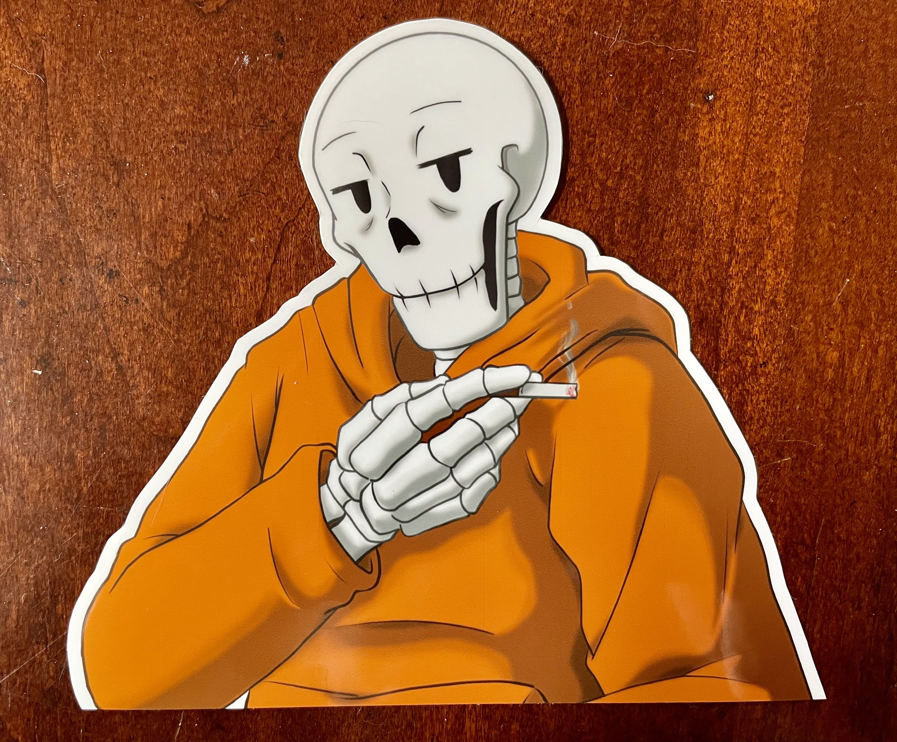 Underswap Sans Papyrus Undertale AU Vinyl Peeker Sticker - Etsy