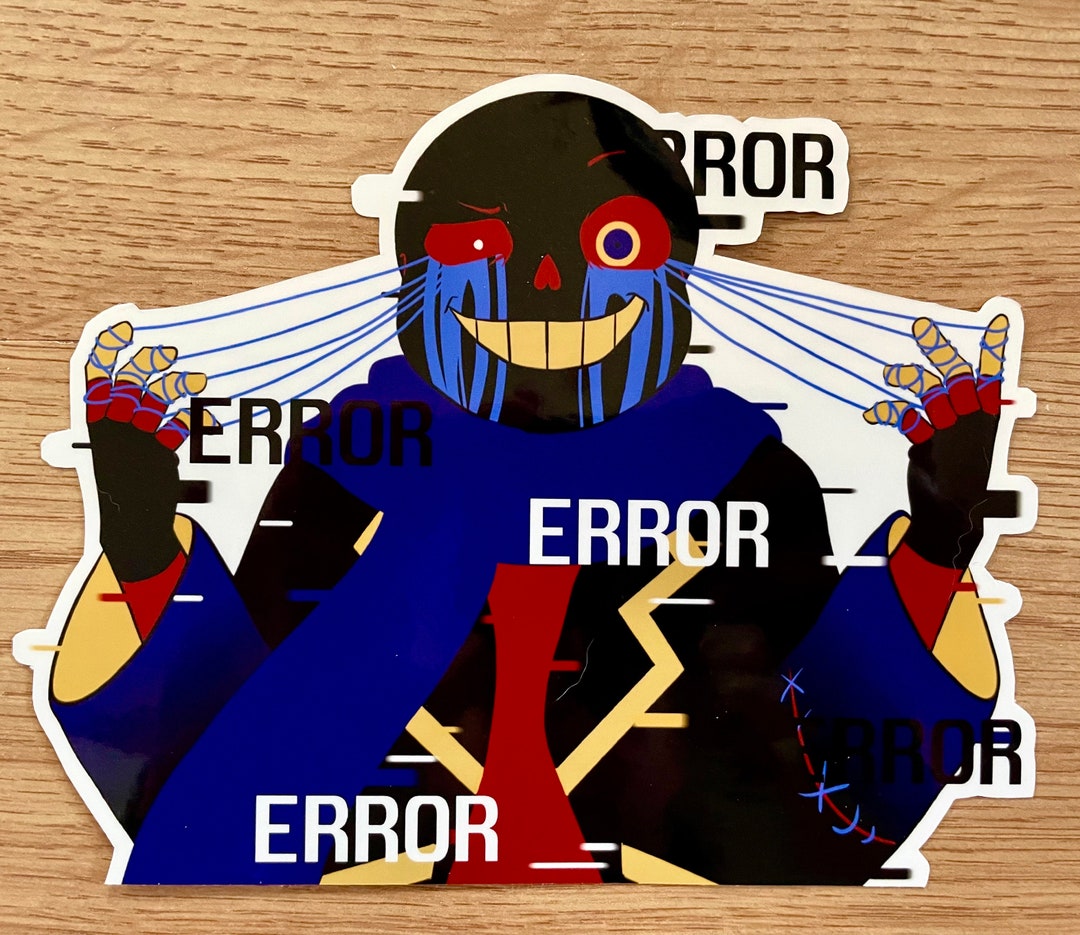 Error Sans Undertale AU Vinyl Peeker Sticker - Etsy