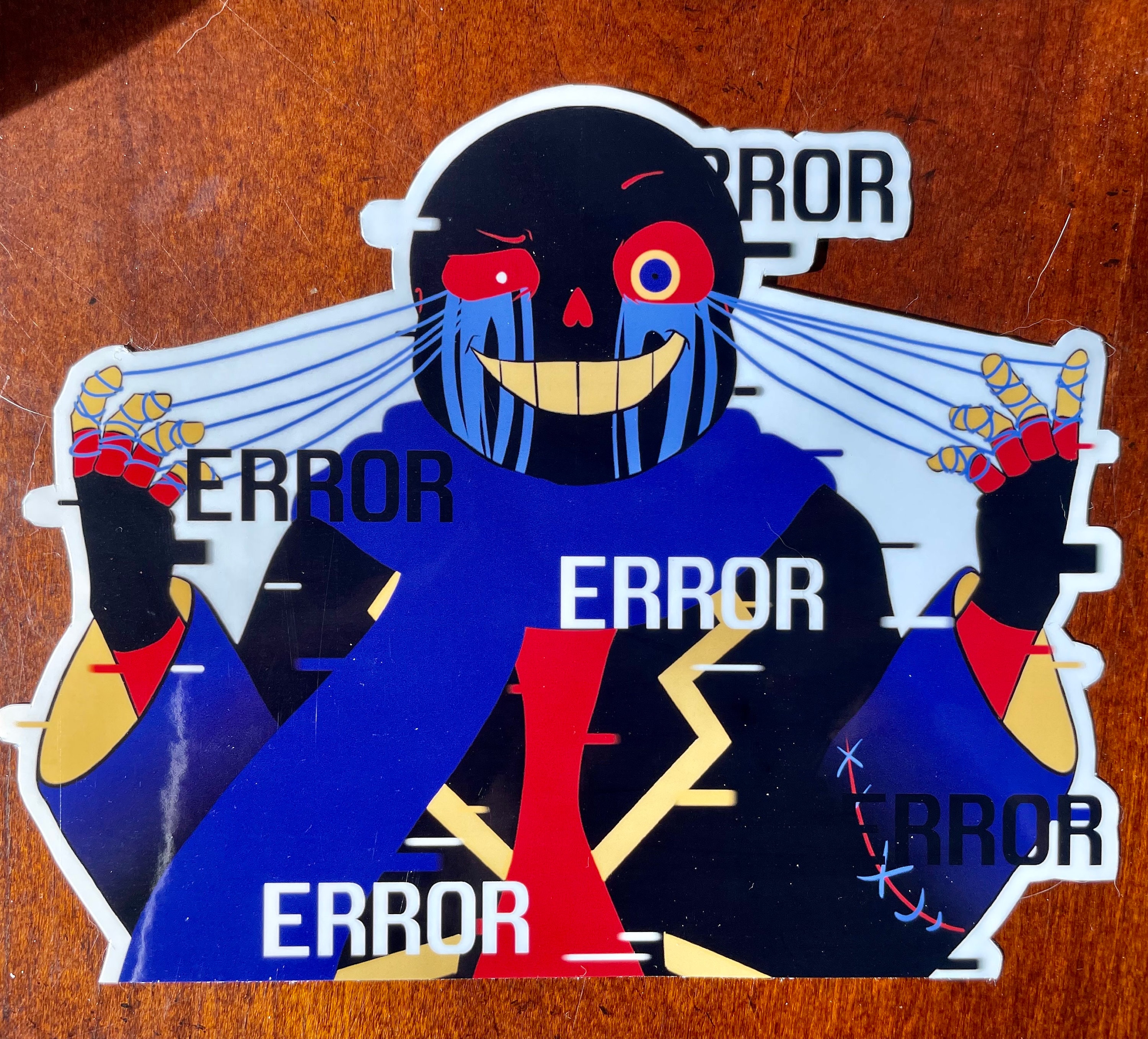 Error Sans Undertale AU Vinyl Peeker Sticker - Etsy