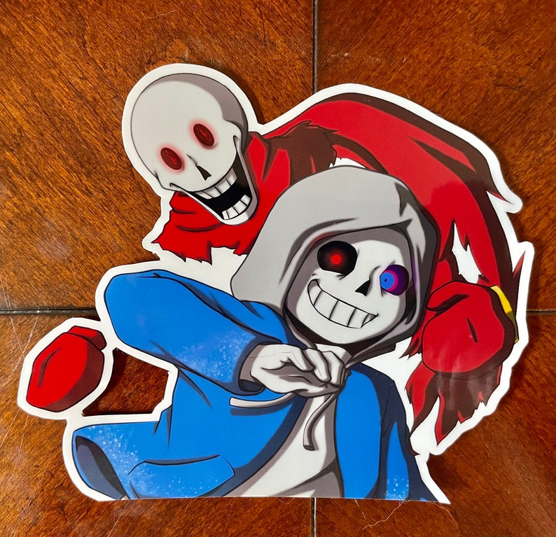 Dusttale Dust Sans Undertale AU Vinyl Peeker Sticker - Etsy