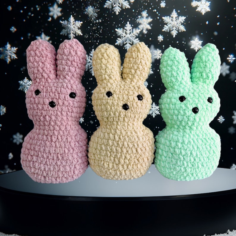 No Sew Peep Bunny, Crochet Pattern, PDF, Digital, Download, Easter ...